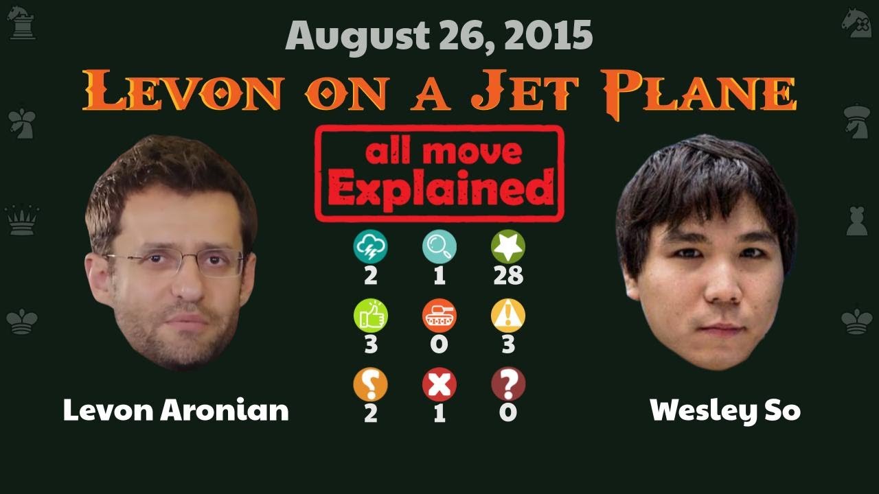 Levon Aronian vs Wesley So, Aug 26, 2015, Levon on a Jet Plane #chess #chessgame - YouTube