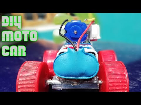 How to make a simple mini motor car-Dc motor/DIY-mini motor car making ...