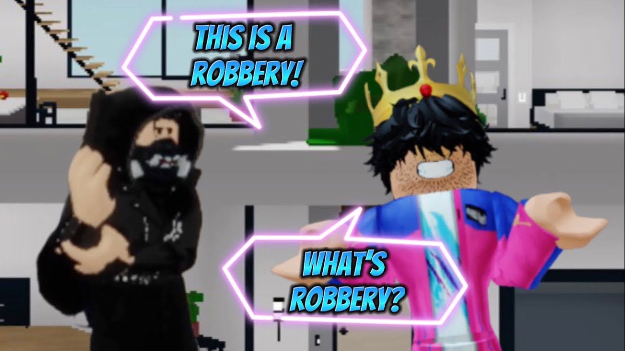 The dumb robber (roblox Brookhaven RP) - YouTube