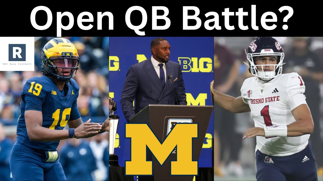 Michigan Football Big 10 Media Day REACTION | Is The "Open" QB Battle ...
