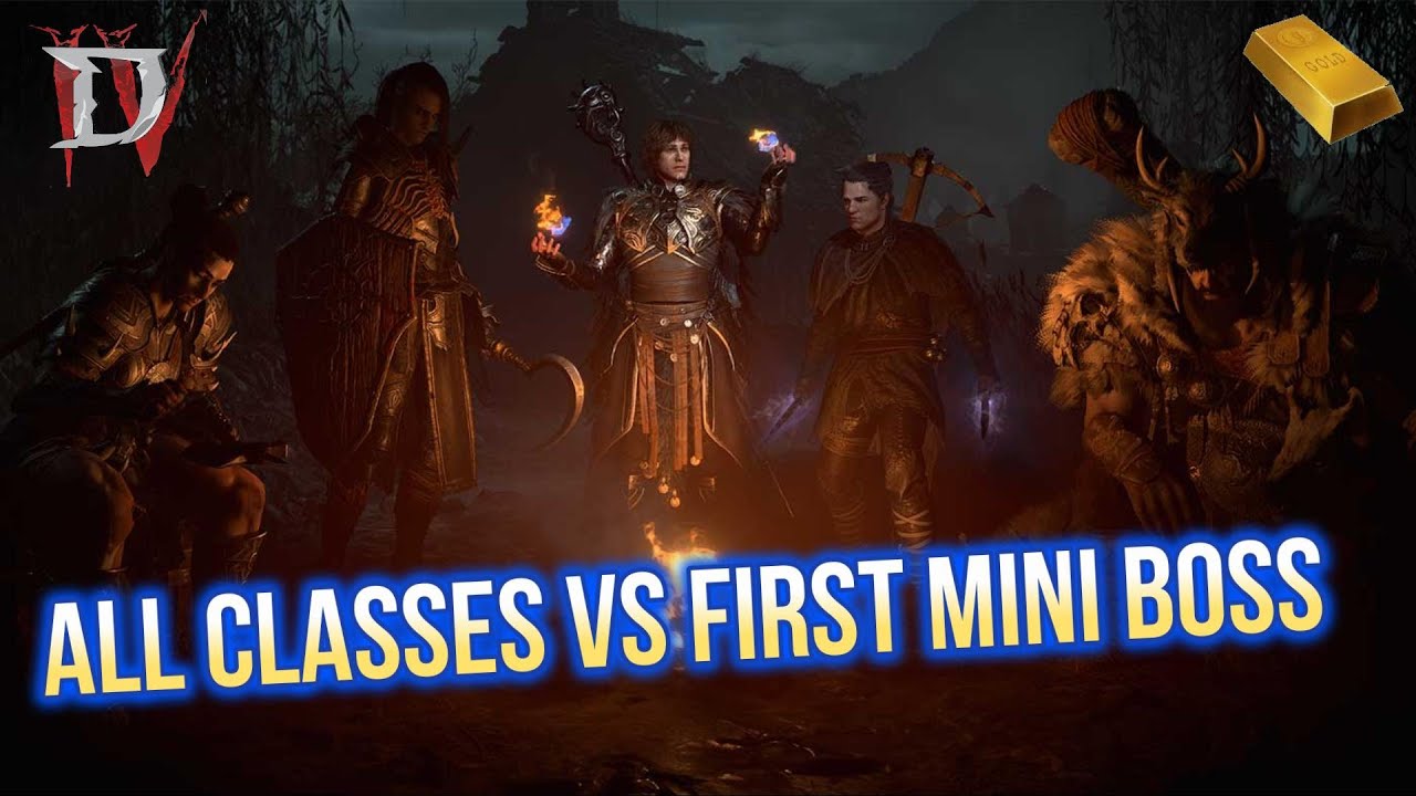 Diablo 4: All Classes First Mini Boss World tier 2 - Rogue, Necromancer ...