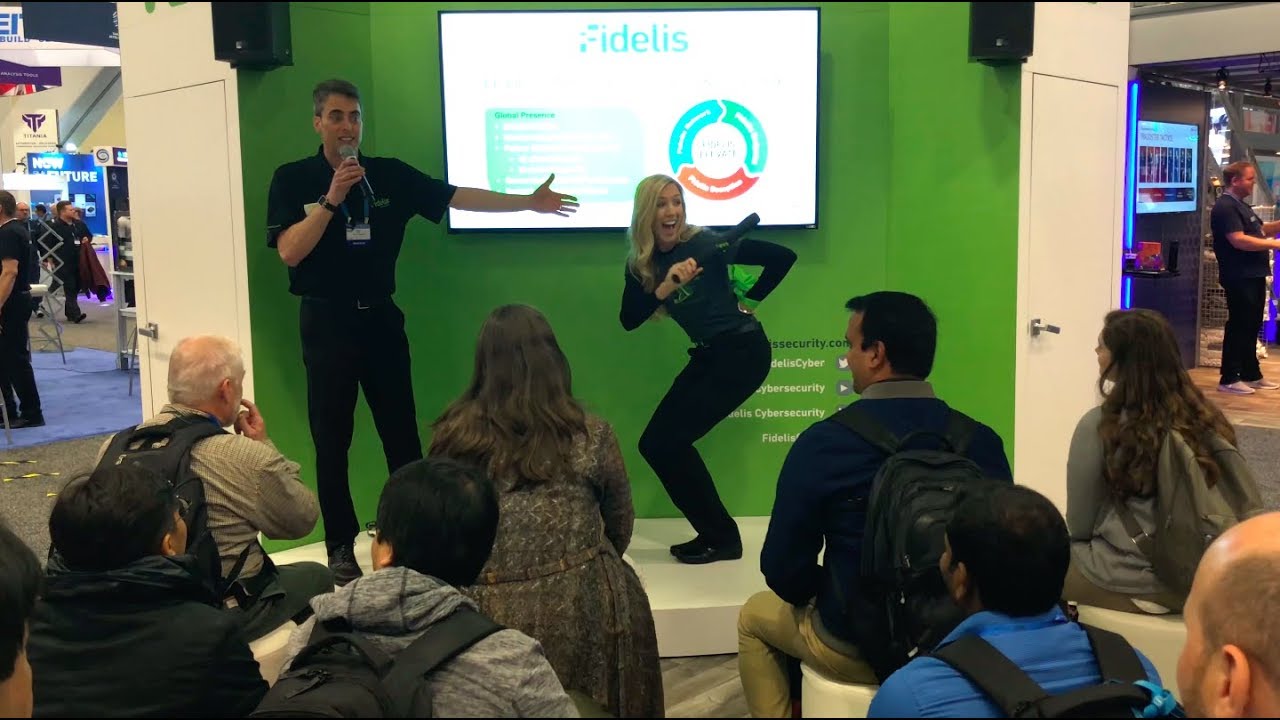 TRADE SHOW PRESENTER Andy Saks at RSA 2018 for Fidelis Cybersecurity ...