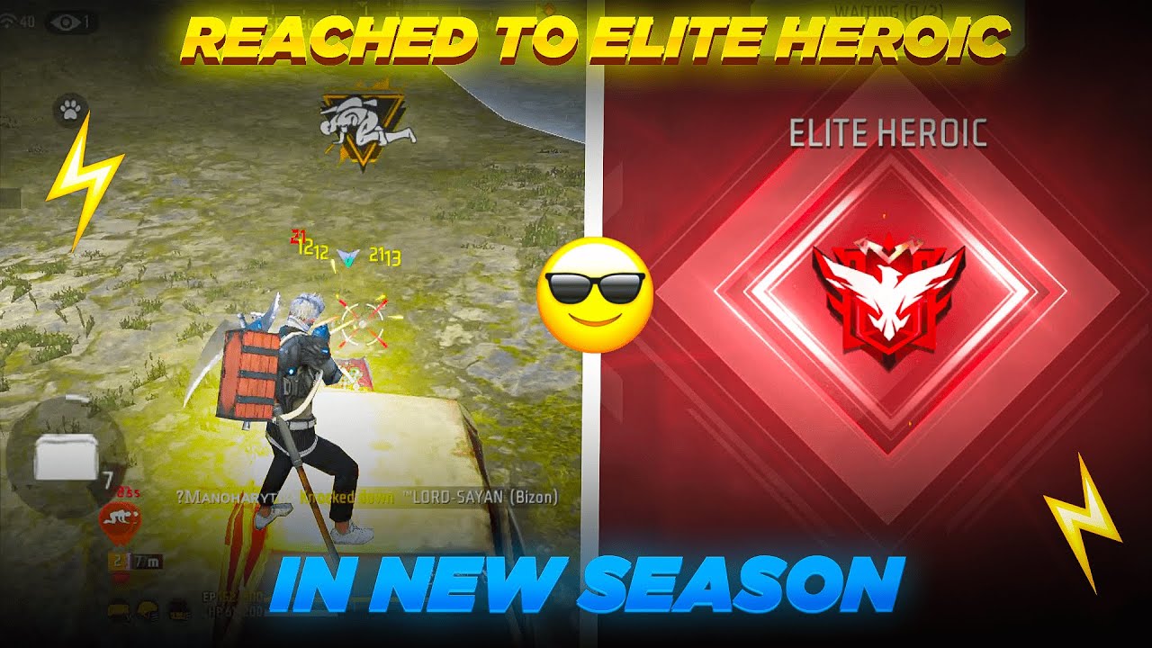 Reached To Elite Heroic | BR Rank Push | Garena Free Fire Manohar Gamer ...