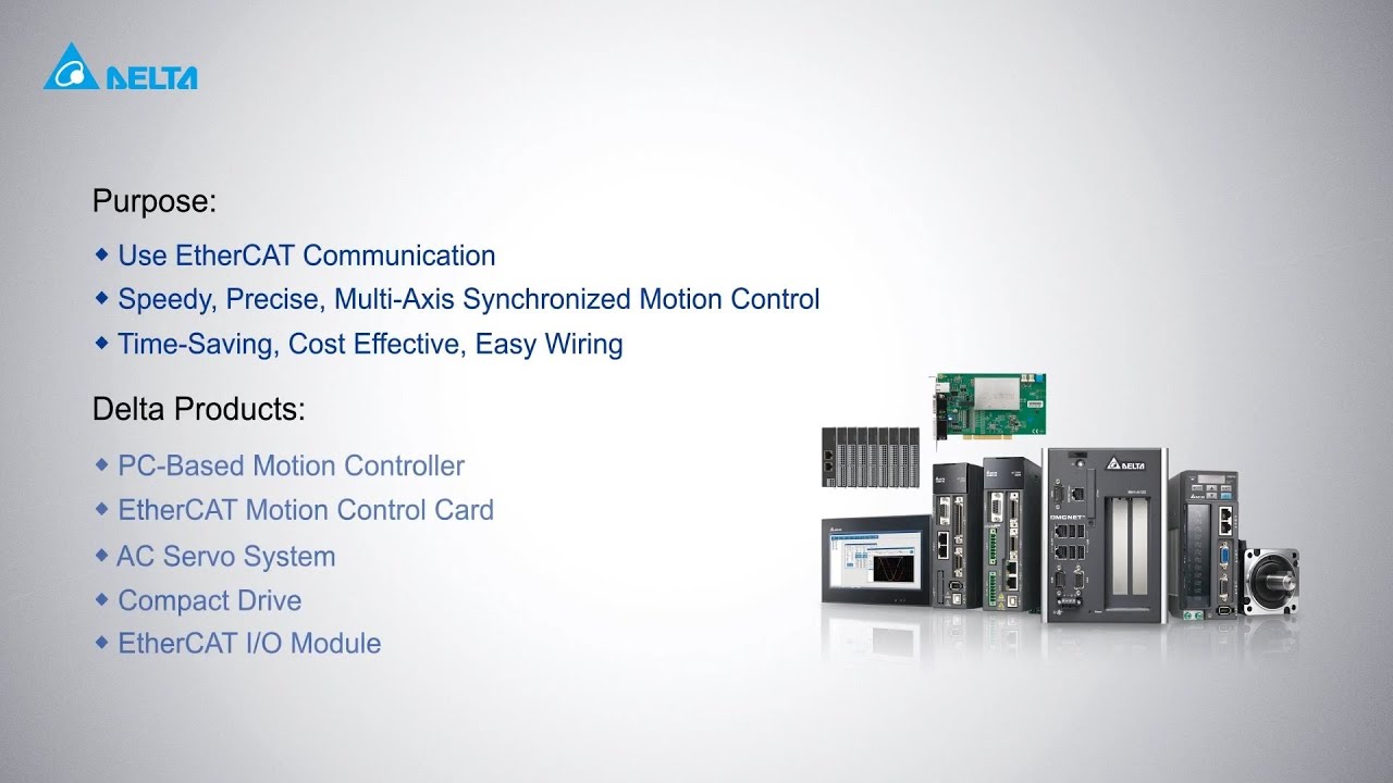 PC Based Multi Axis Motion Control Solution | Delta Industrial Automation - YouTube