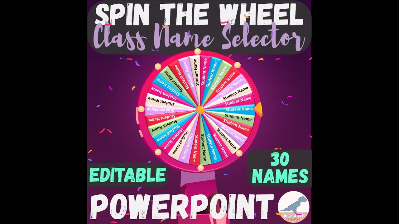 Spinning Wheel - Class Name Selector for PowerPoint - YouTube