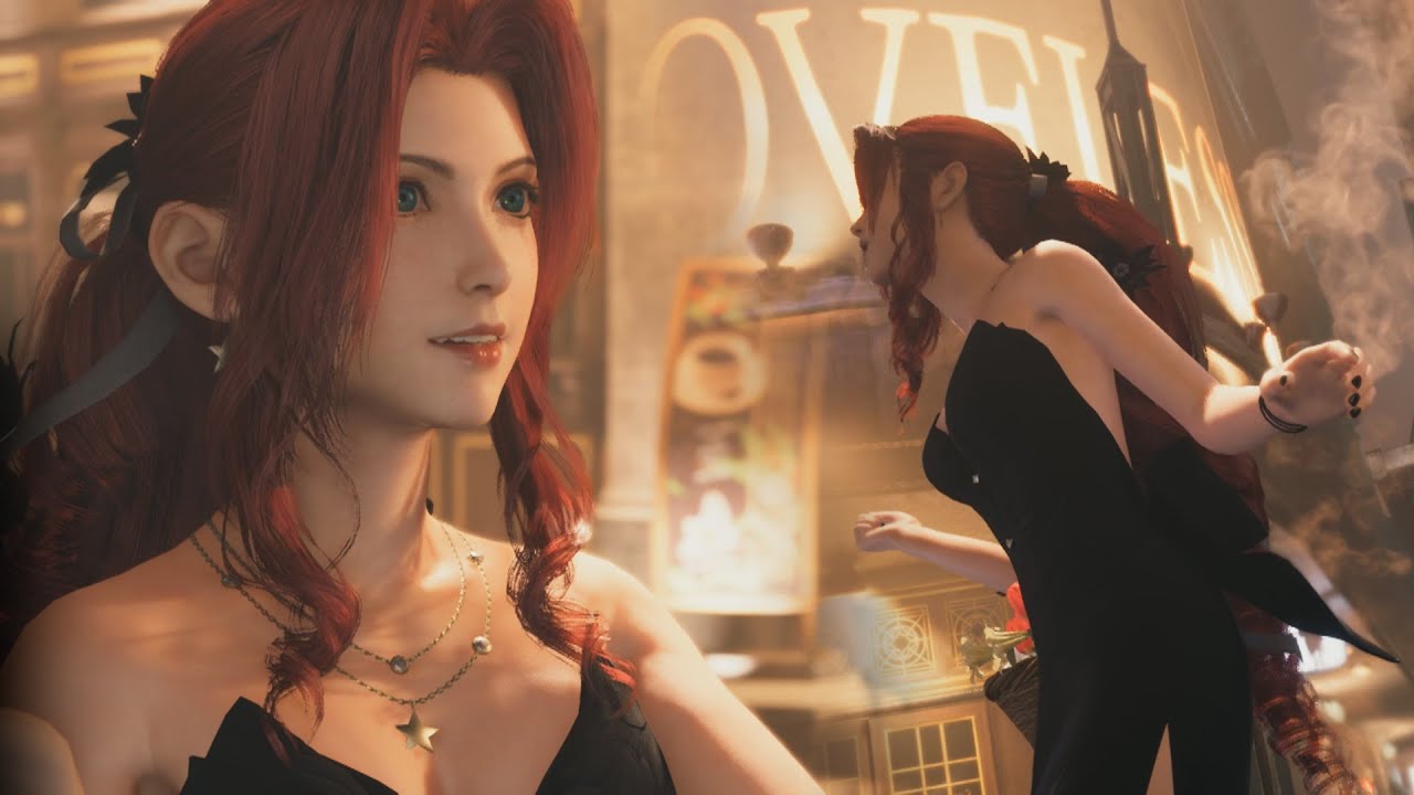 Chapter 2-3 Meeting Aerith (Black Dress/ Red Hair) - YouTube