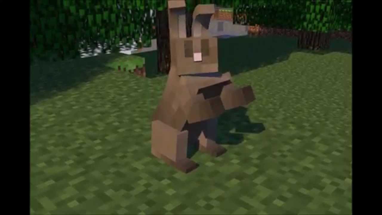 rabbits in minecraft (a minecraft animation 1.8) - YouTube