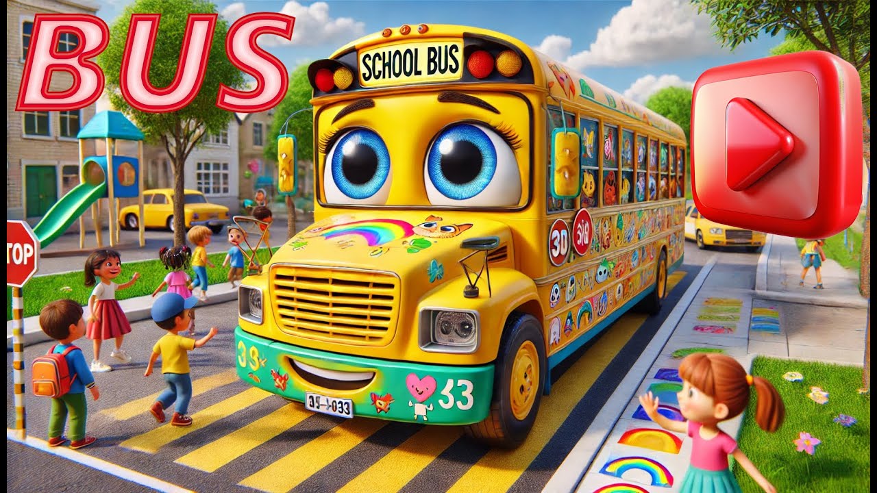 The wheels on the bus cute little baby leon | kids song | toddlers ...