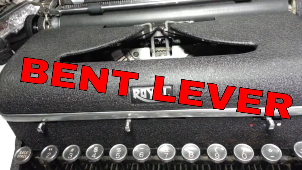 ReForming (bending) Bent Typewriter Lever Repair Fix Bad Metal Paper ...