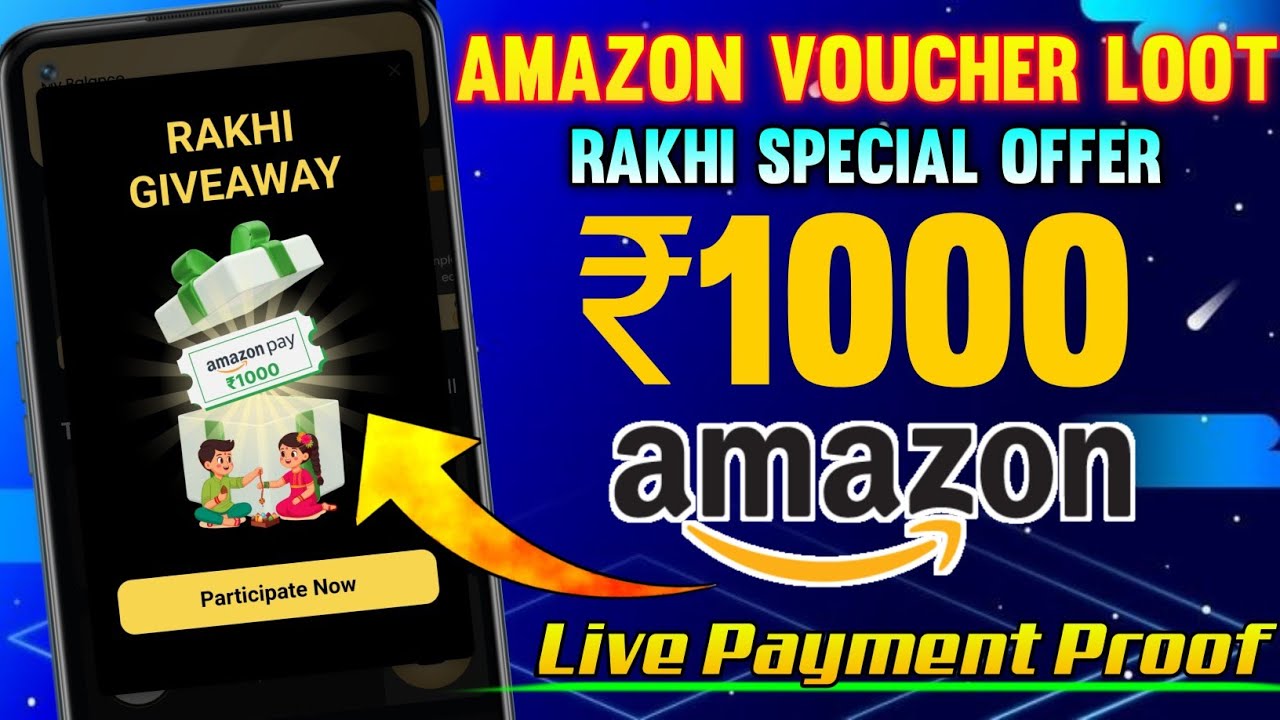Get ₹1000 Free Amazon Gift Voucher | Amazon Gift Card Earning App 2024 ...
