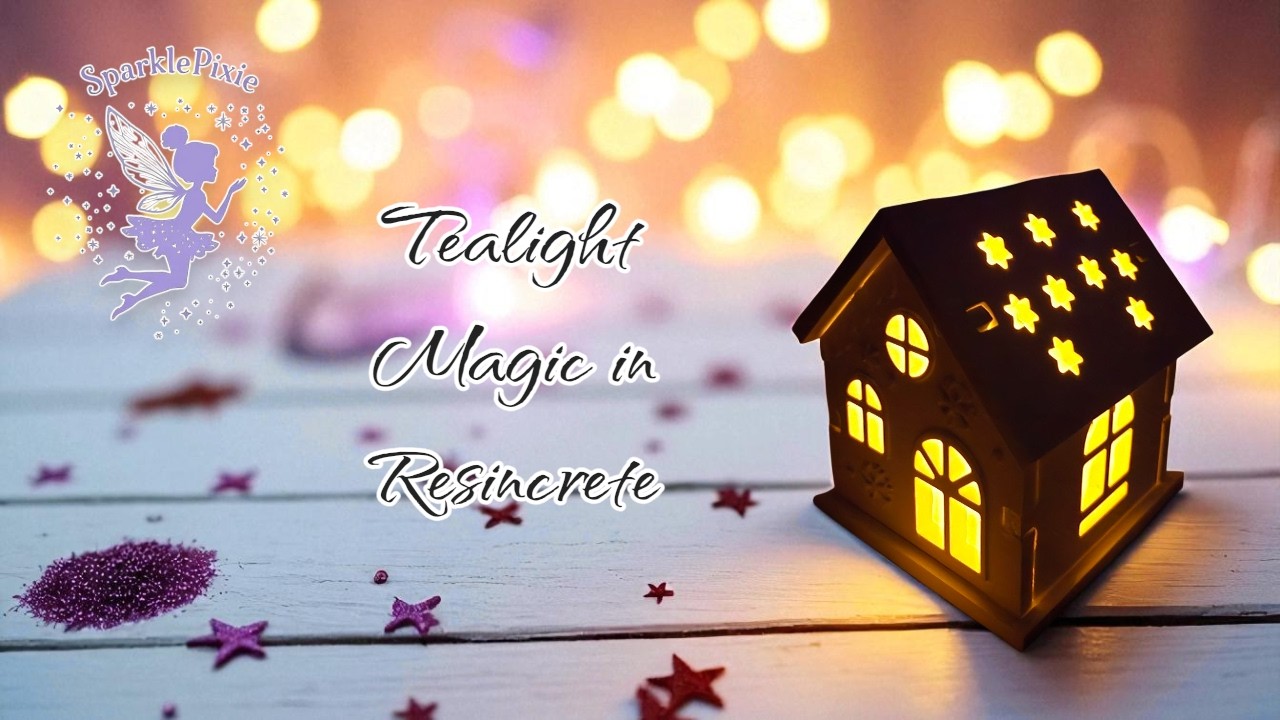 DIY Resincrete Tealight House 🕯 Learn with Me! - YouTube