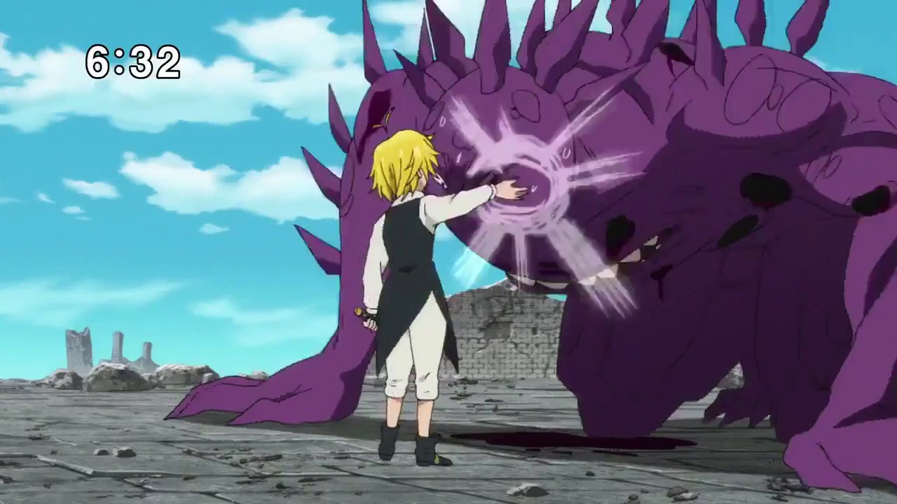 meliodas vs fraudrin (meliodas slap fraudrin) - YouTube