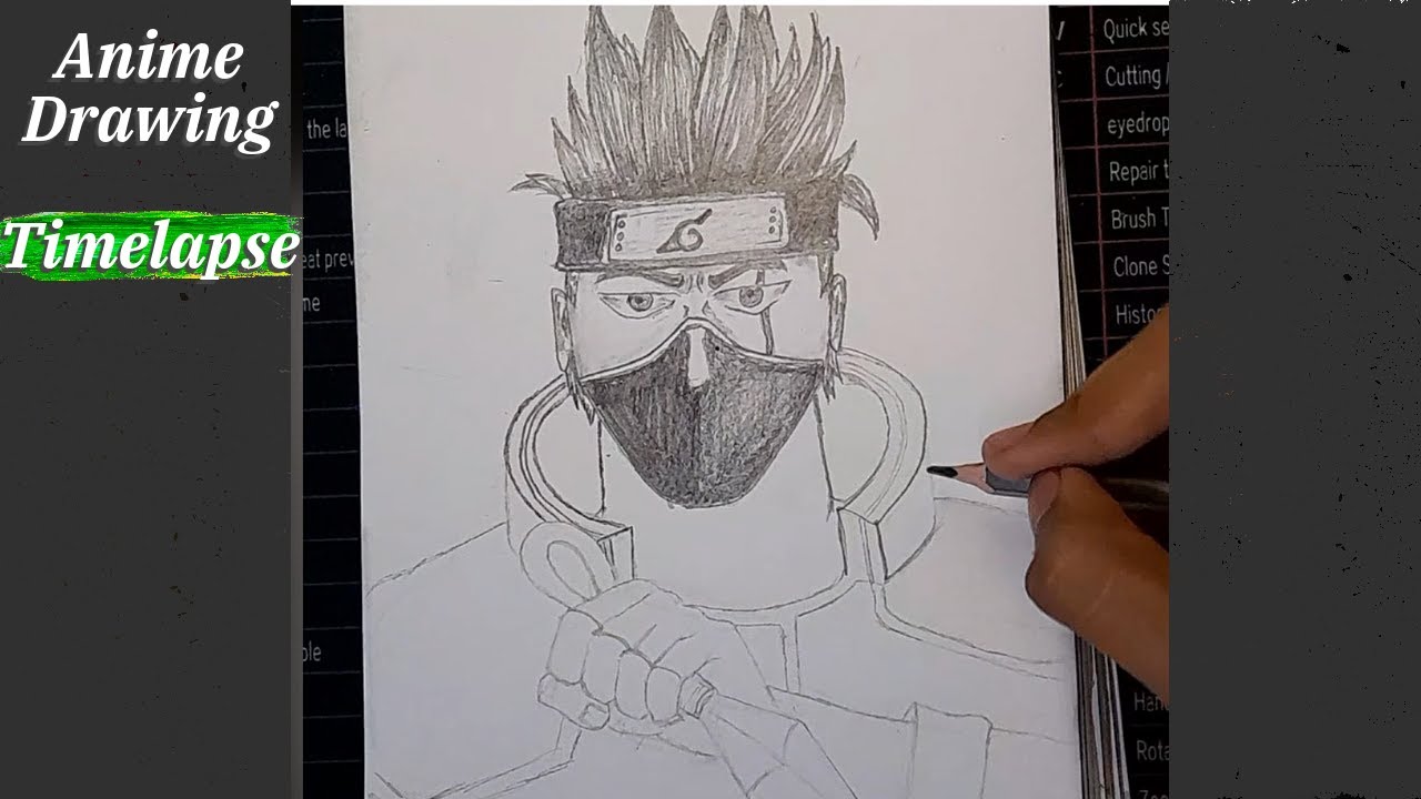 Anime Drawing (Time Lapse) Part-1 - YouTube
