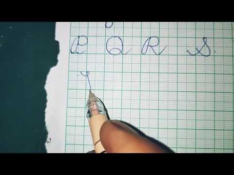 Learn Cursive Capital Letters Using Graph - YouTube