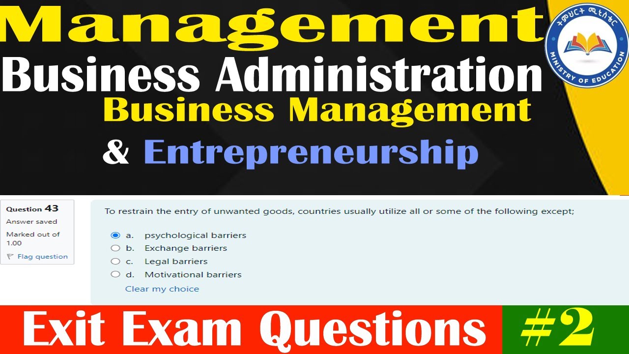 #Business #Management/ Business Administration | #Exit_Exam_Questions ...