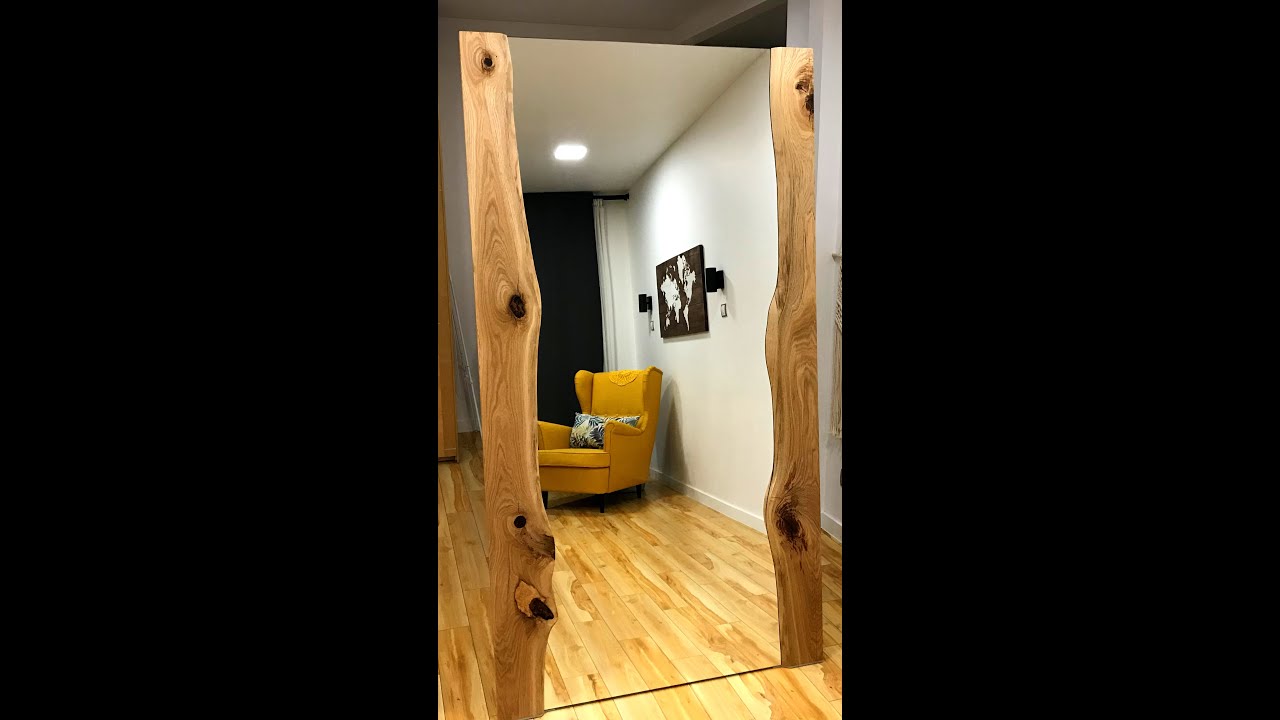 DIY LOFT style mirror from oak #shorts - YouTube