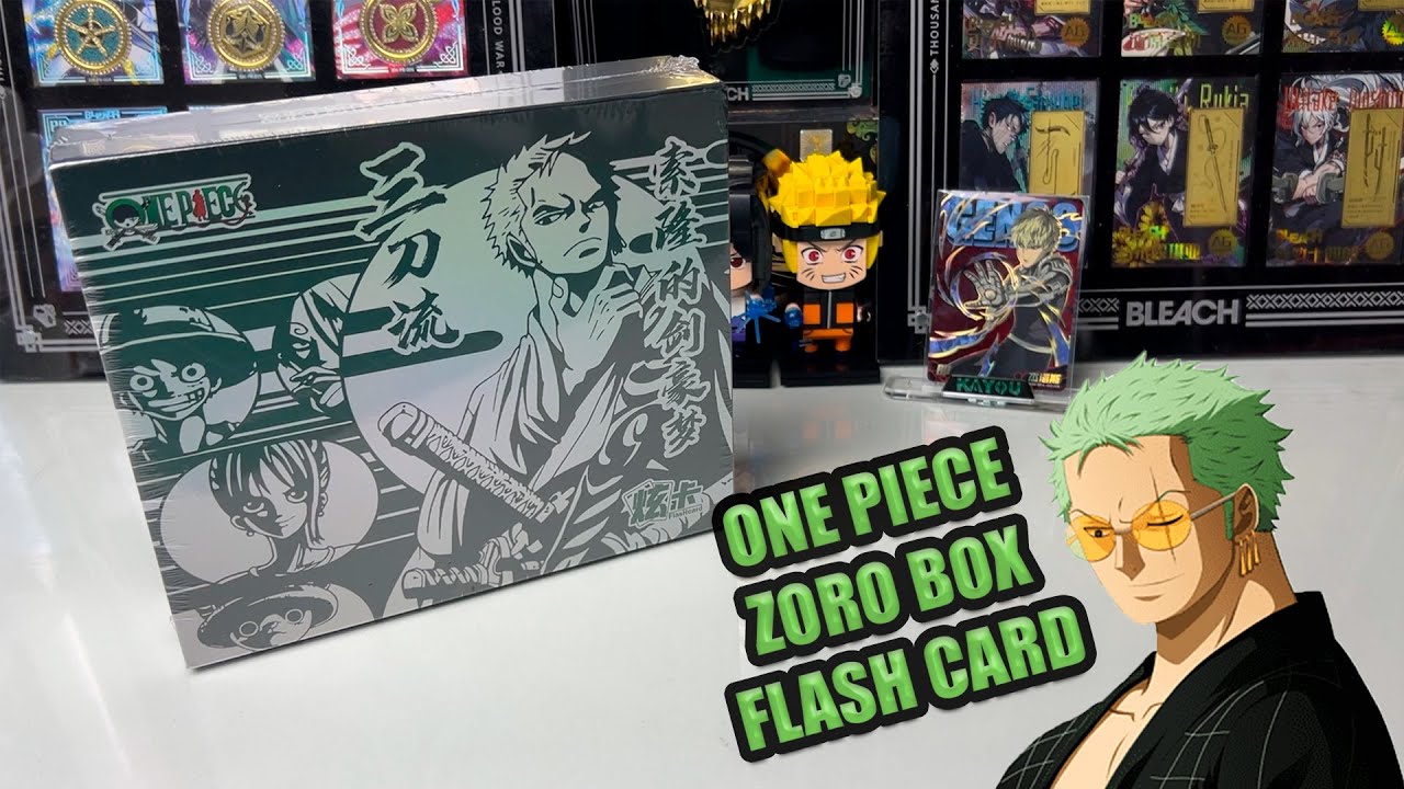 ONE PIECE FLASH CARD ОН ЖЕ ЗОРО БОКС - YouTube