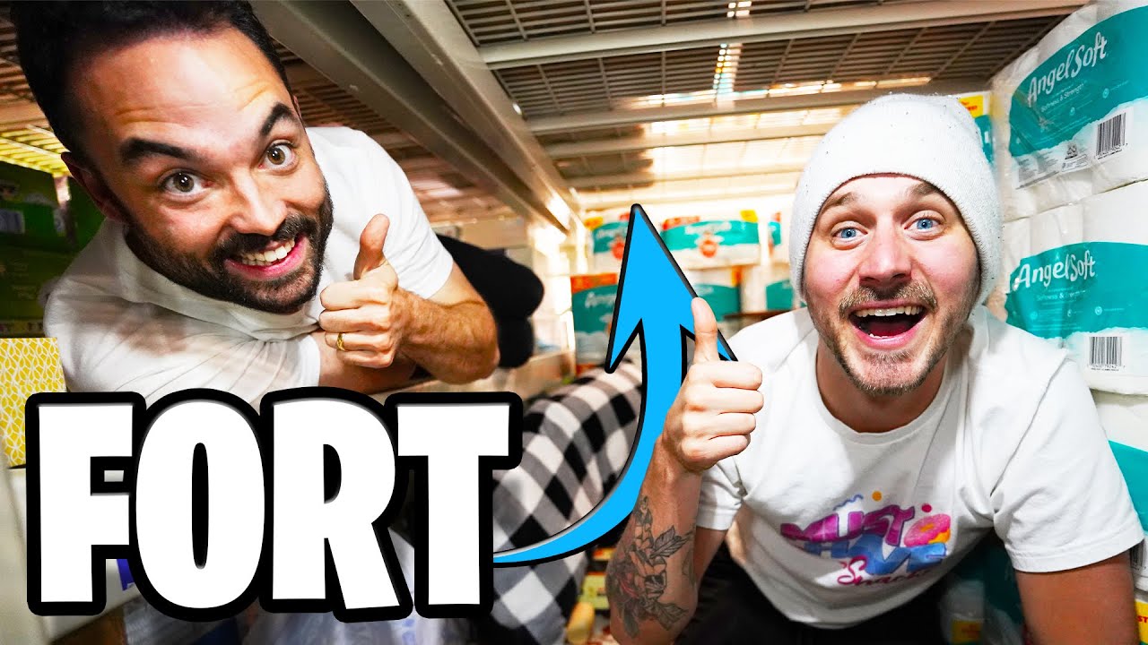 TWO STORY TOILET PAPER FORT! *Caught* - YouTube