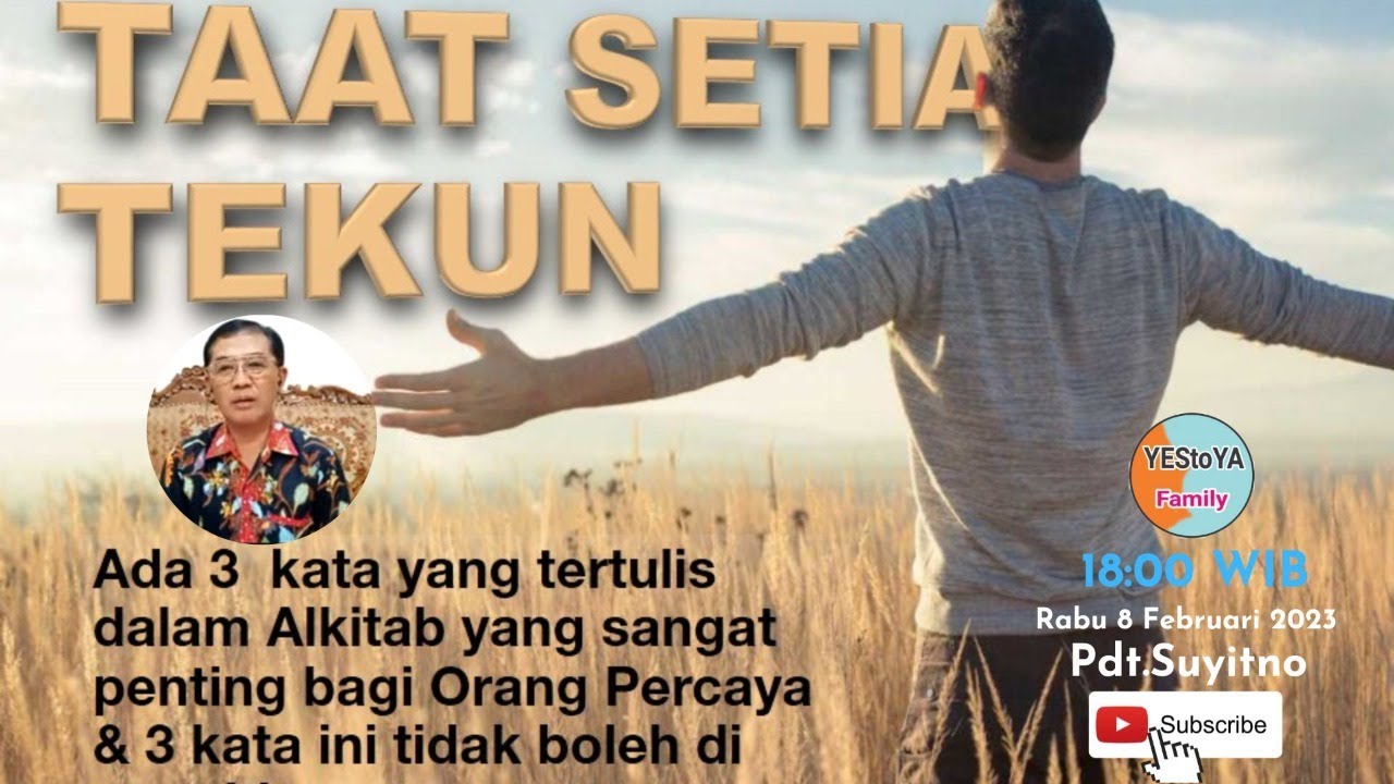 "TAAT SETIA TEKUN" oleh Pdt.Suyitno_BIJI SESAWI - YouTube