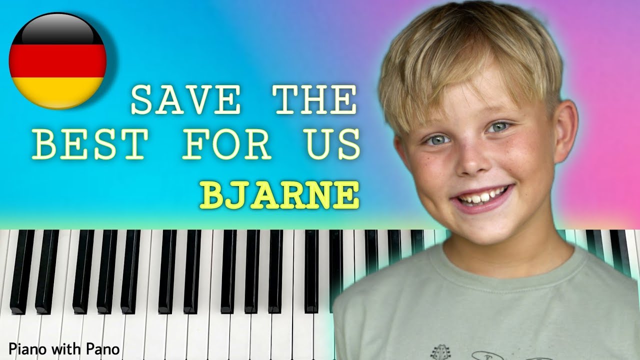Bjarne - Save the Best for Us | Germany 🇩🇪 | Piano Cover | Junior Eurovision 2024 - YouTube