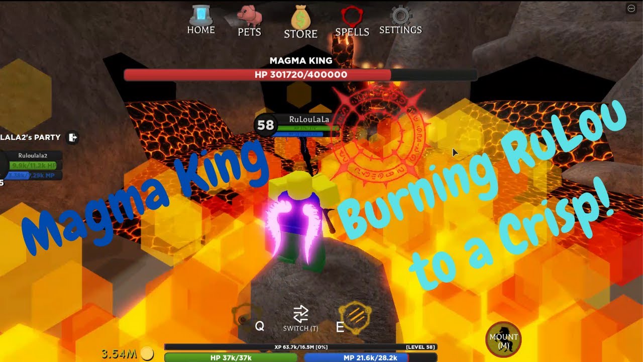 Don't melt me Magma King! I am ready for New Castle! Wizard Simulator ...