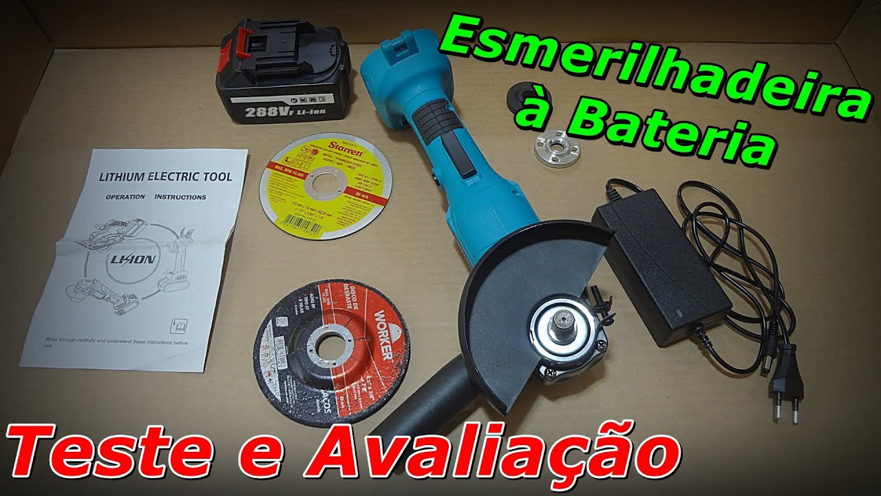 ESMERILHADEIRA À BATERIA - Esmerilhadeira Angular a Bateria - Lixadeira ...