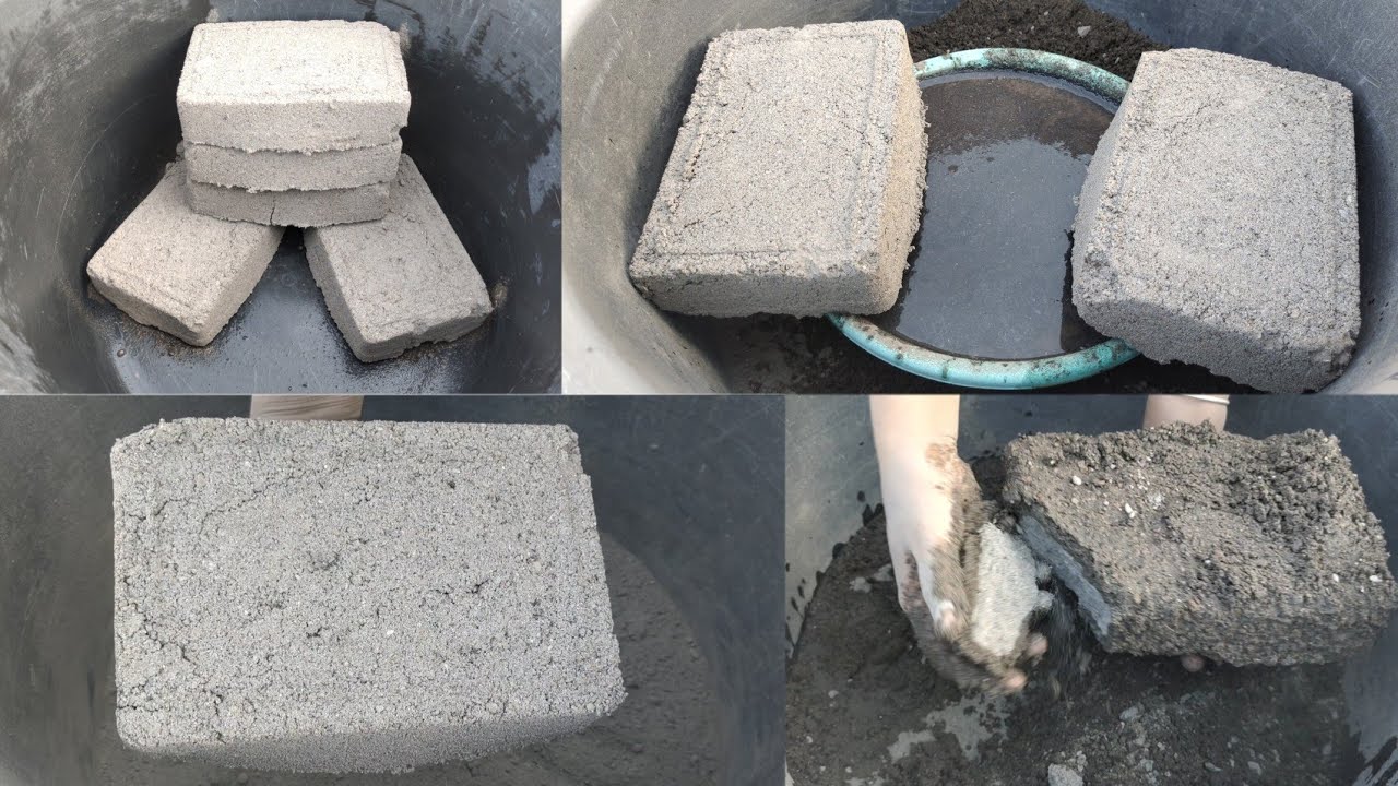 gritty red sand+ black charcoal crumbling dry and water 💦💦 || SA ASMR ...