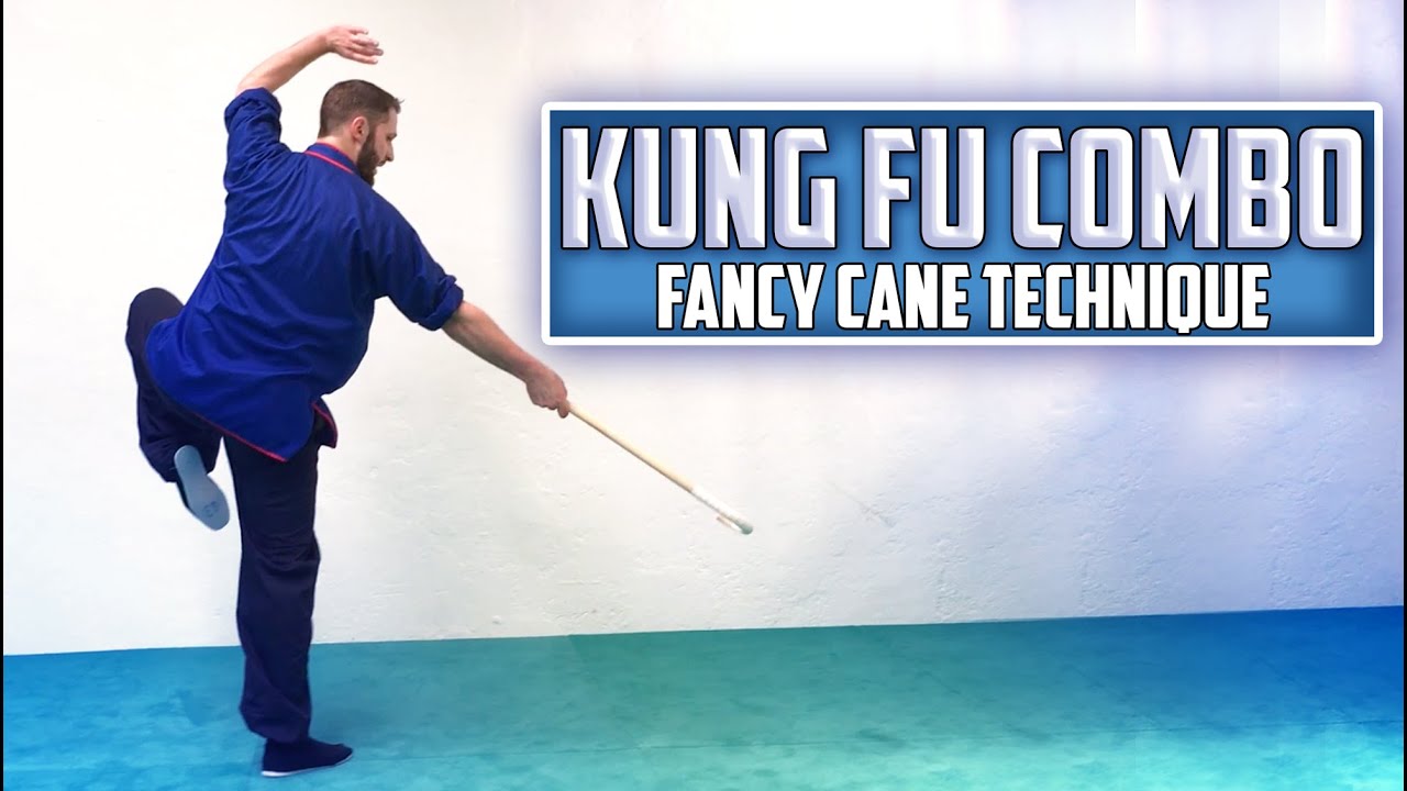 Kung Fu Combo - Fancy Cane Technique - YouTube