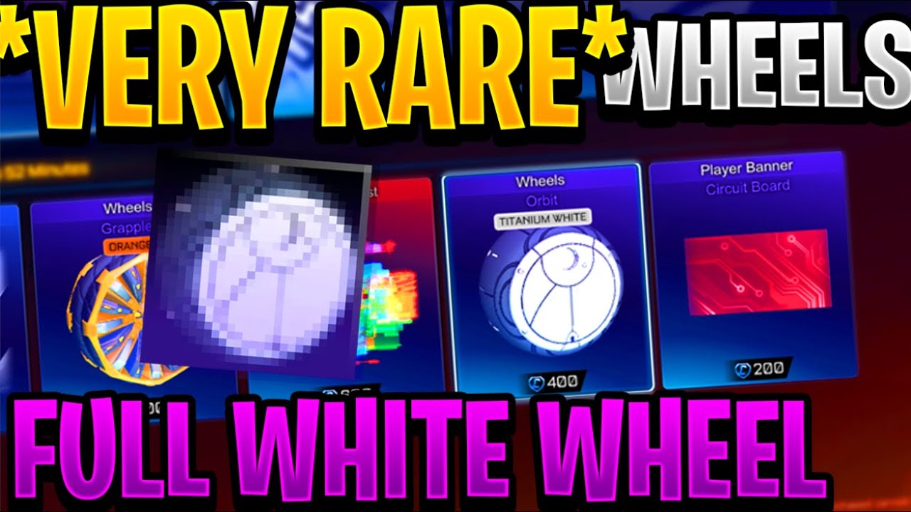 ROCKET LEAGUE ITEM SHOP - *VERY RARE* Titanium White Orbit Wheels - 14. ...
