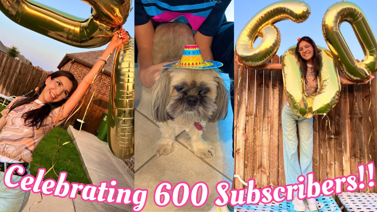 We hit 600 subscribers!!! - YouTube