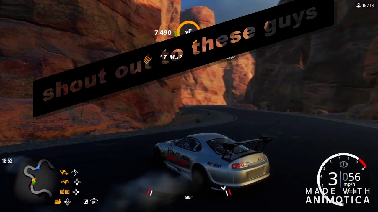 car x drift racing red rock - YouTube