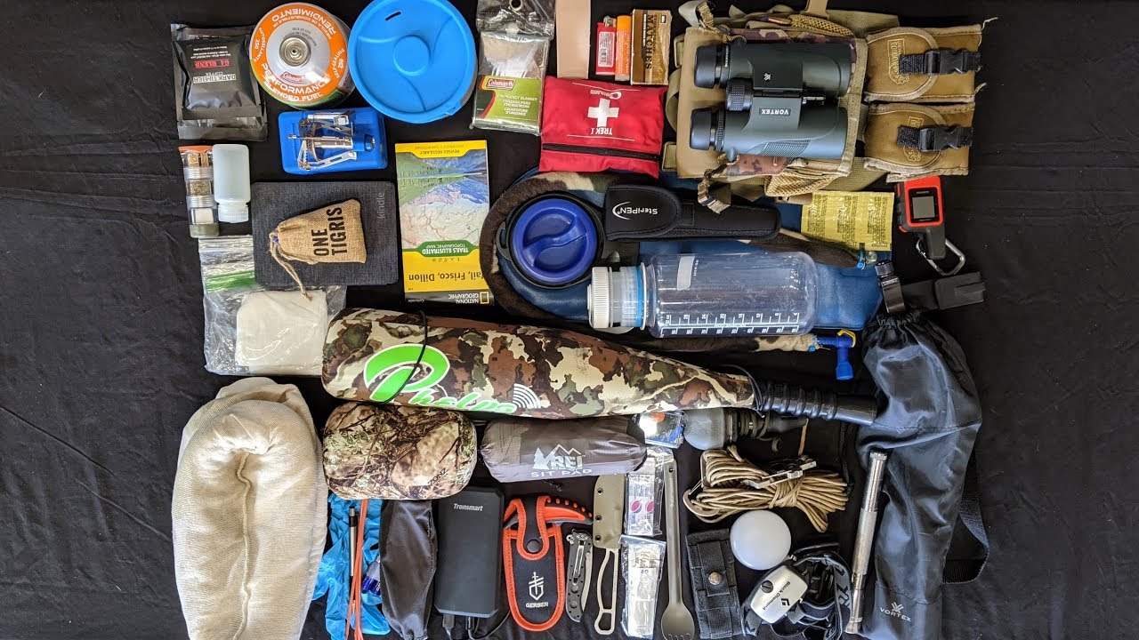 Pack Dump Gear List for Hunting and Hiking - YouTube
