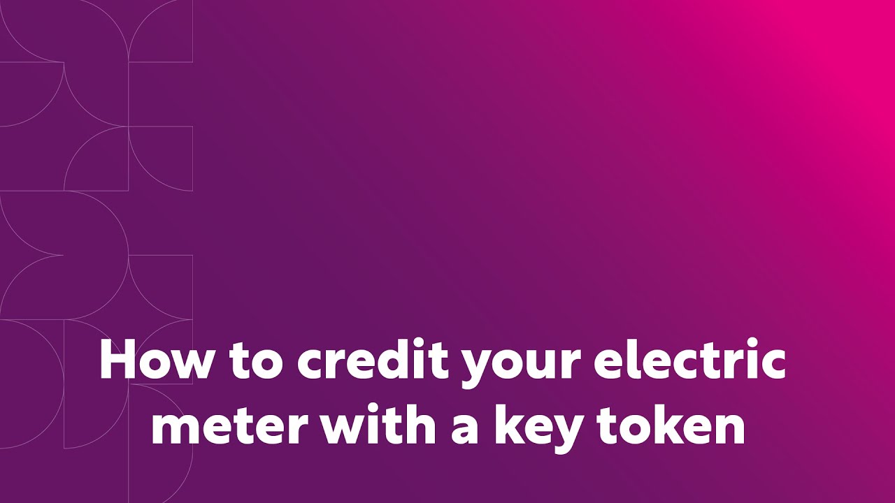 How to credit your electric meter with a key token - YouTube