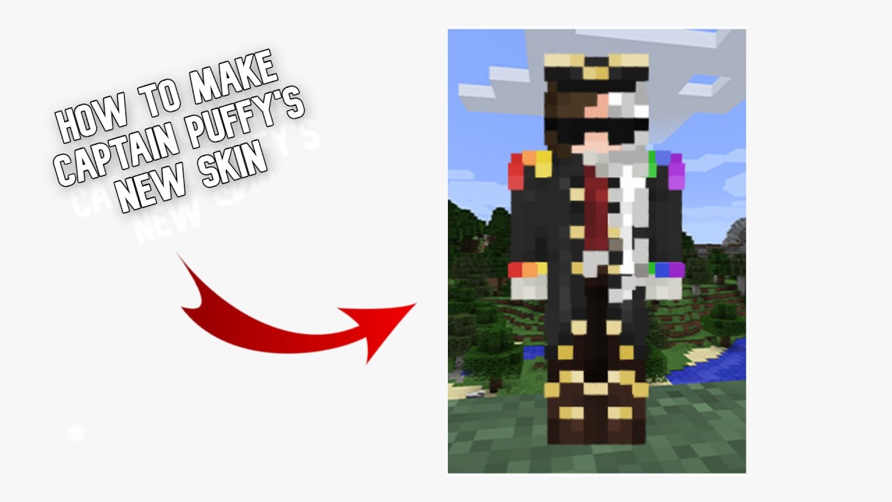 How To Make Captain Puffy's Minecraft Skin! #Shorts - YouTube