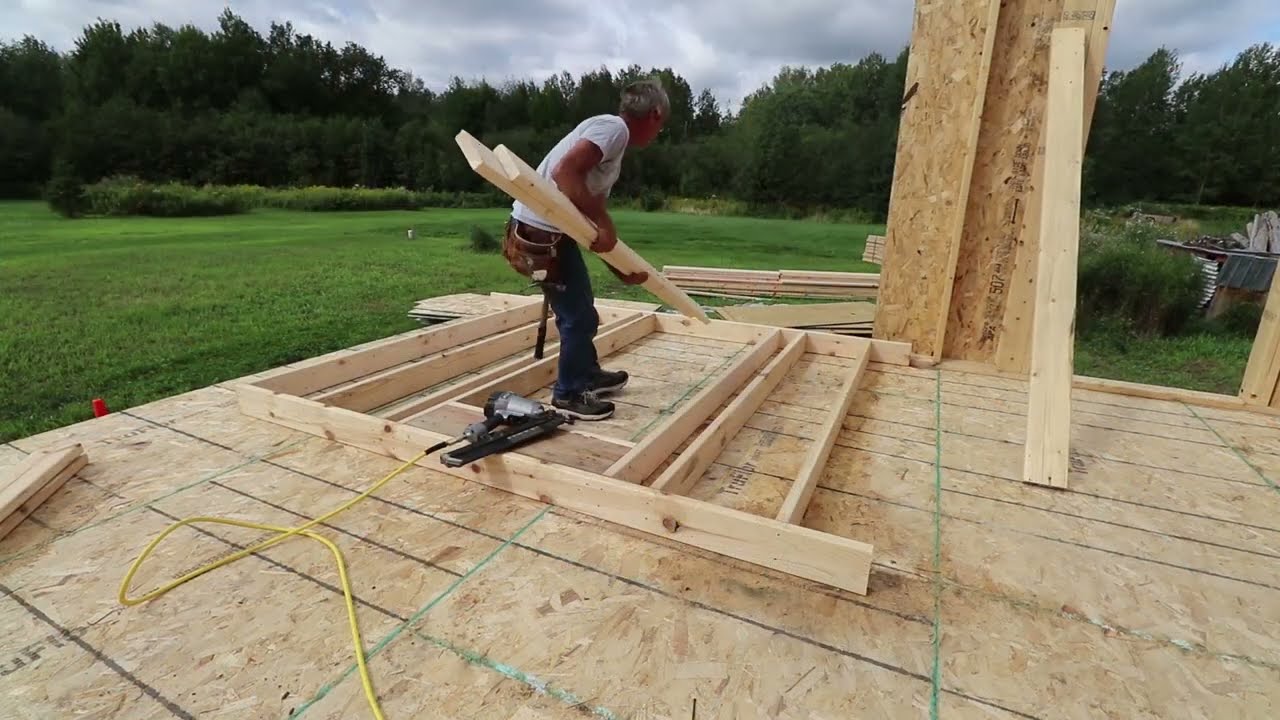 BUILDING THE GUEST HOUSE. Part 5. Exterior walls. Interior wall layout ...