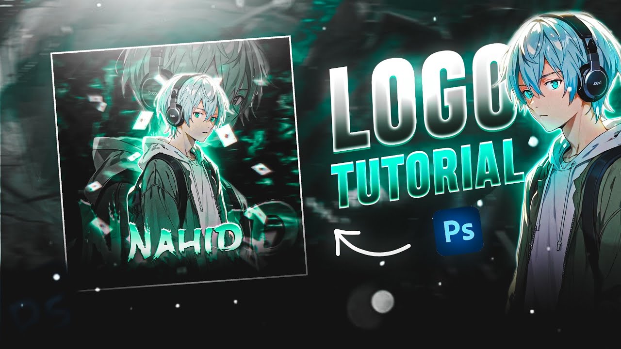 How to Make an Anime Logo🔥|| New Trend Logo Design in PSCC🔥 @nahid ...