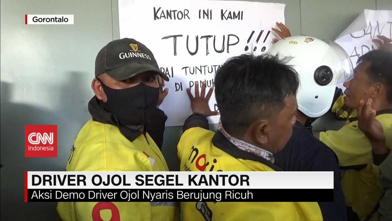 Aspirasi Tak Digubris Driver Ojol Demo Kantor Maxim Cabang Gorontalo ...