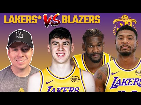 Lakers vs Blazers LIVE Play By Play And Reaction!