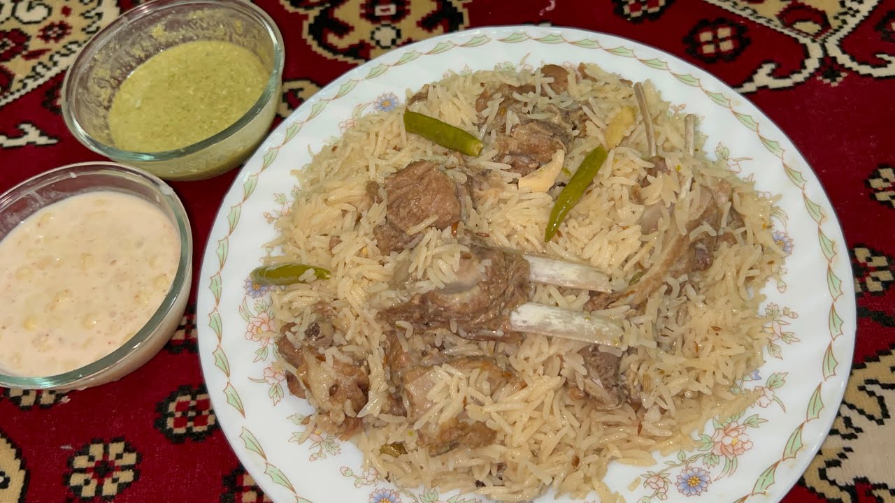 Shahi White Mutton Pulao | White Yakhni Pulao Recipe | 30min easy ...