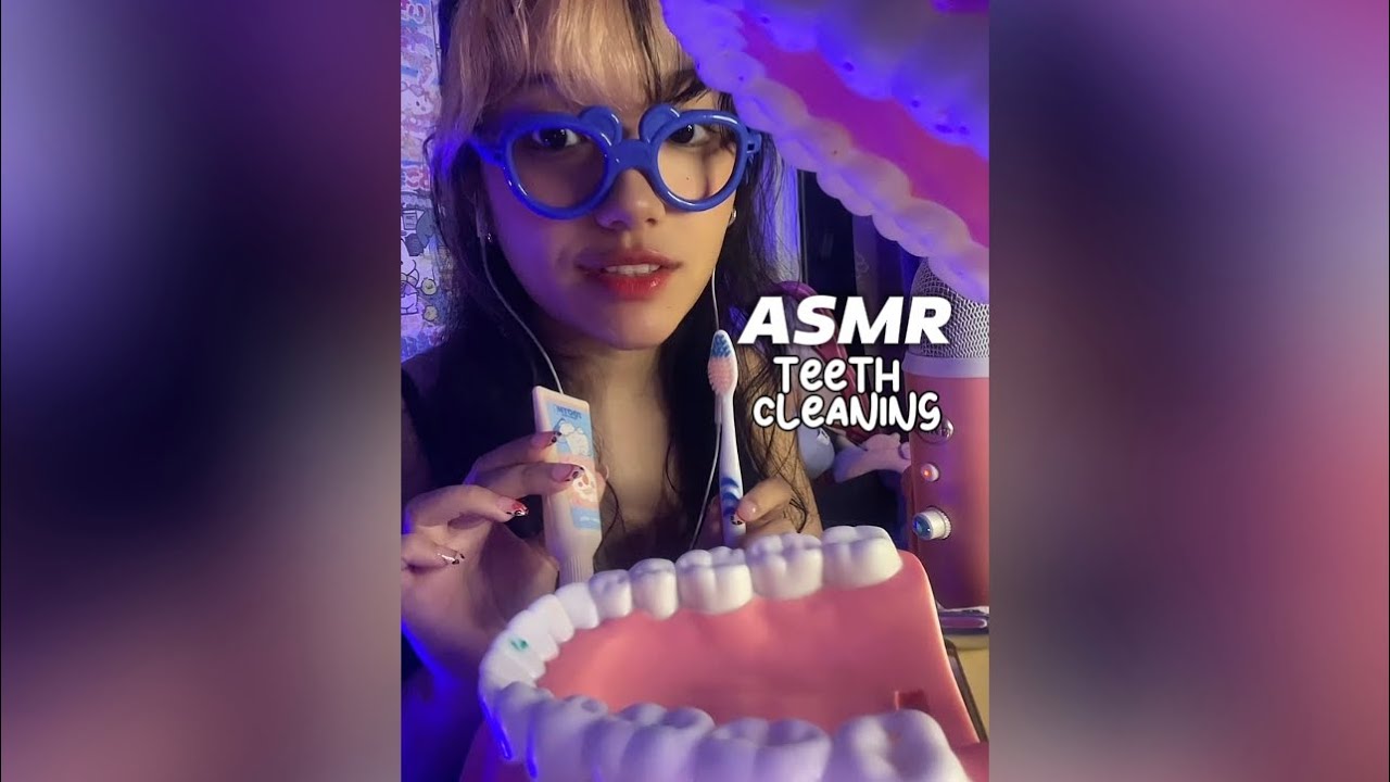 asmr teeth cleaning dentist roleplay (check up, cleaning, tapping ...