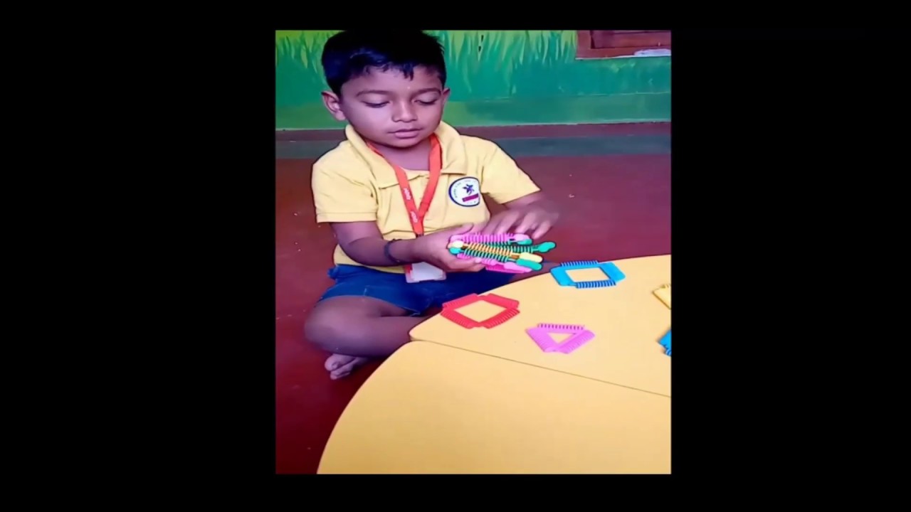 kidzee preschool activities software mind build block 3D shape - YouTube