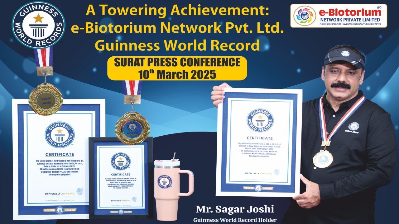 A Towering Achievement: e-Biotorium Network Pvt. Ltd. Guinness World ...