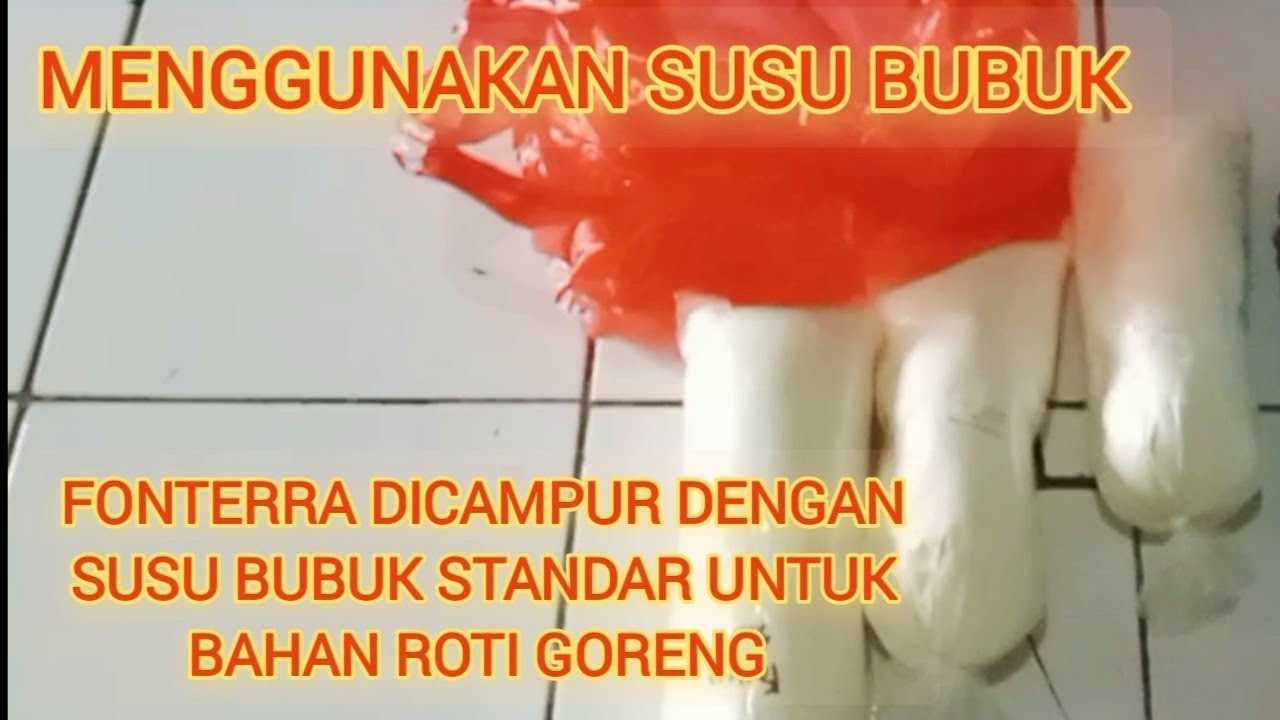Susu bubuk untuk roti goreng Fonterra dan biasa dicampur, serta ...