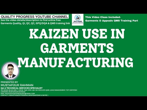 Kaizen System analyses to use in Garments Manufacturing - YouTube