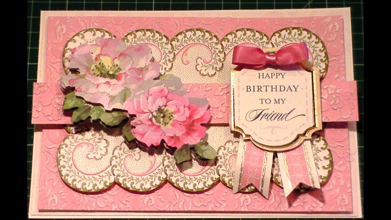 125. Cardmaking Tutorial: Anna Griffin Traditional Pretty Pink Floral ...
