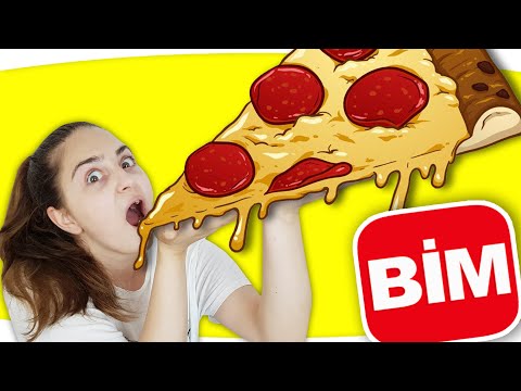 BİM ÜRÜNLERİ İLE PİZZA YAPTIK! Harika oldu , biz bayıldık 🍕🍟🥤😋