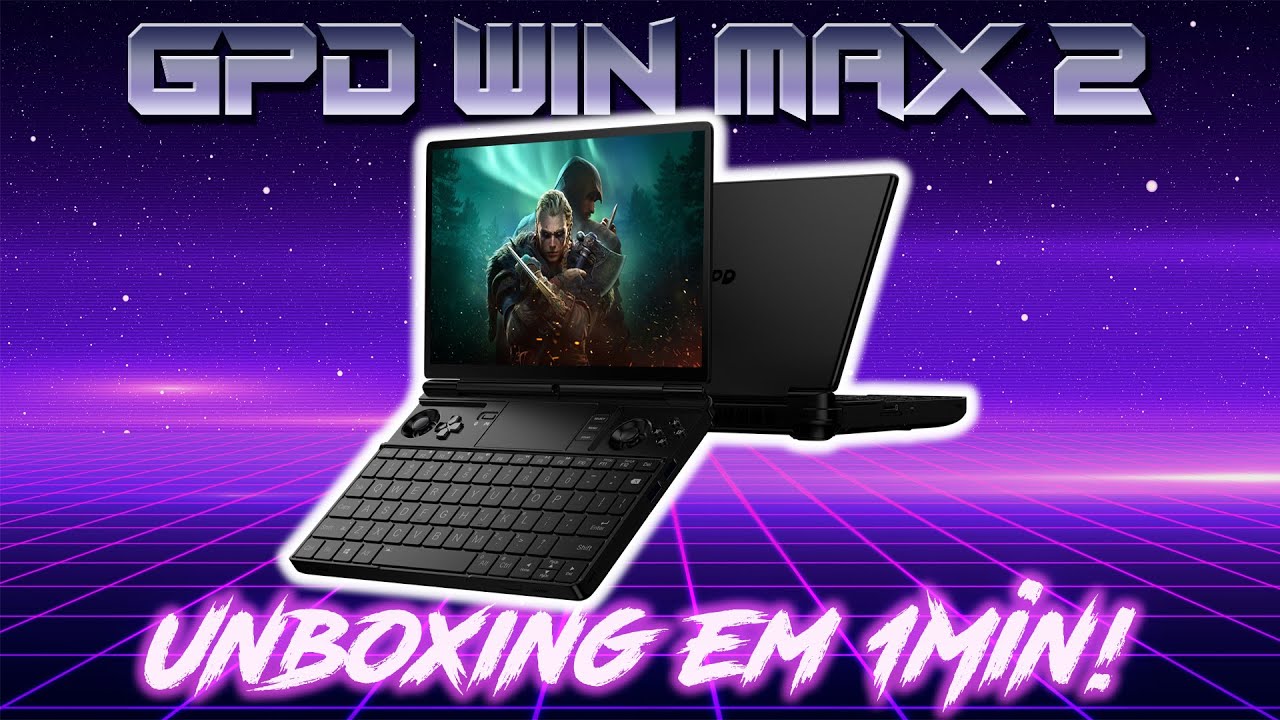 GPD WIN Max 2 Unboxing in 1 Min! Console Portátil Mini Laptop Com Ryzen ...