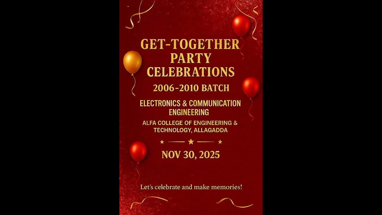 GET TOGETHER PARTY - ALFA COLLEGE - ECE- 2006 TO 2010 BATCH- 30 ...
