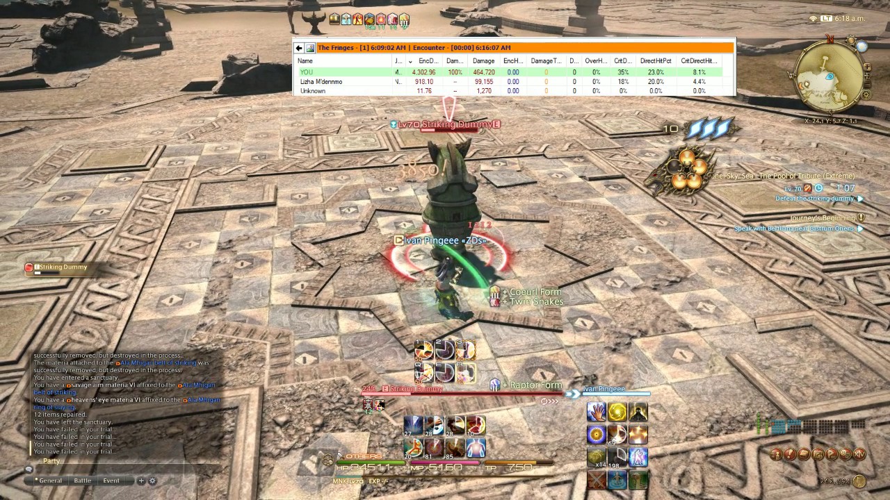 FFXIV 4.01 Monk rotation - YouTube