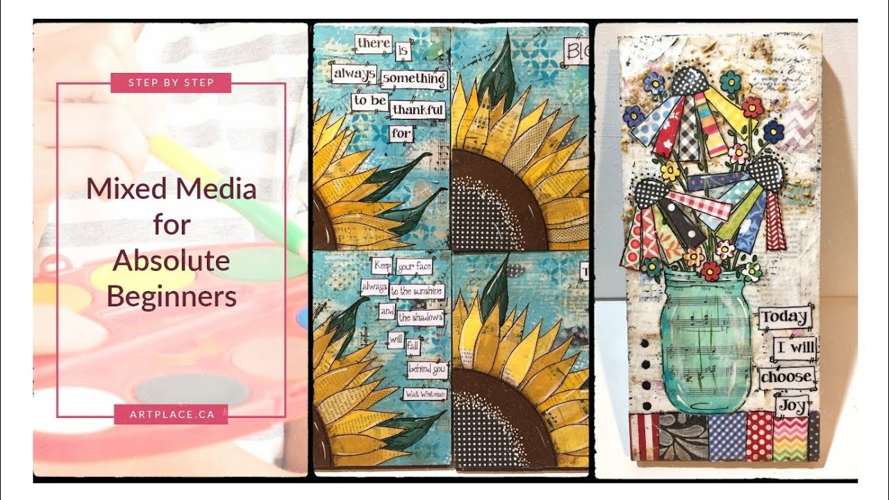 35 mixed media art ideas, easy drawing ideas - YouTube